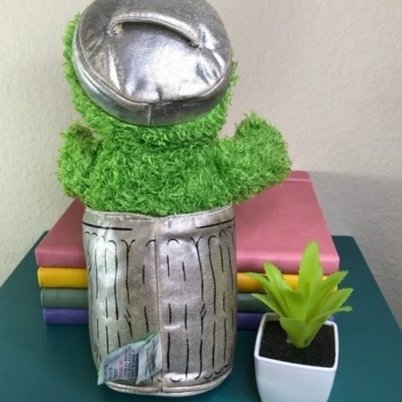 Toys | Sesame Street Oscar The Grouch In Garbage Can Plush Nwt | Poshmark